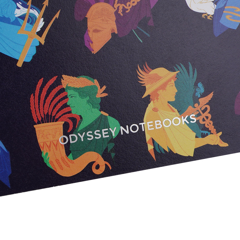 A5 Cosmo Air Light Dot Grid Notebook: Roman Gods – Odyssey Notebooks