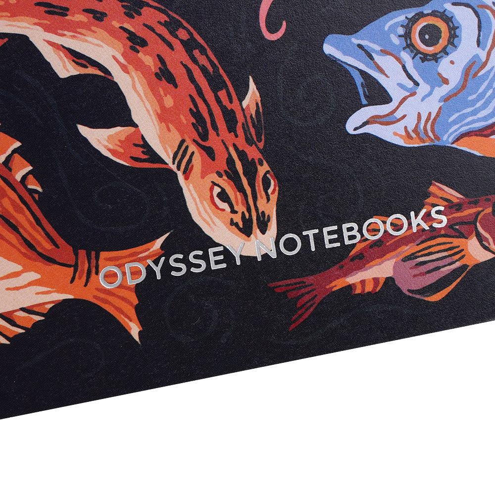 A5 Cosmo Air Light Dot Grid Notebook: Marine Mosaic – Odyssey Notebooks